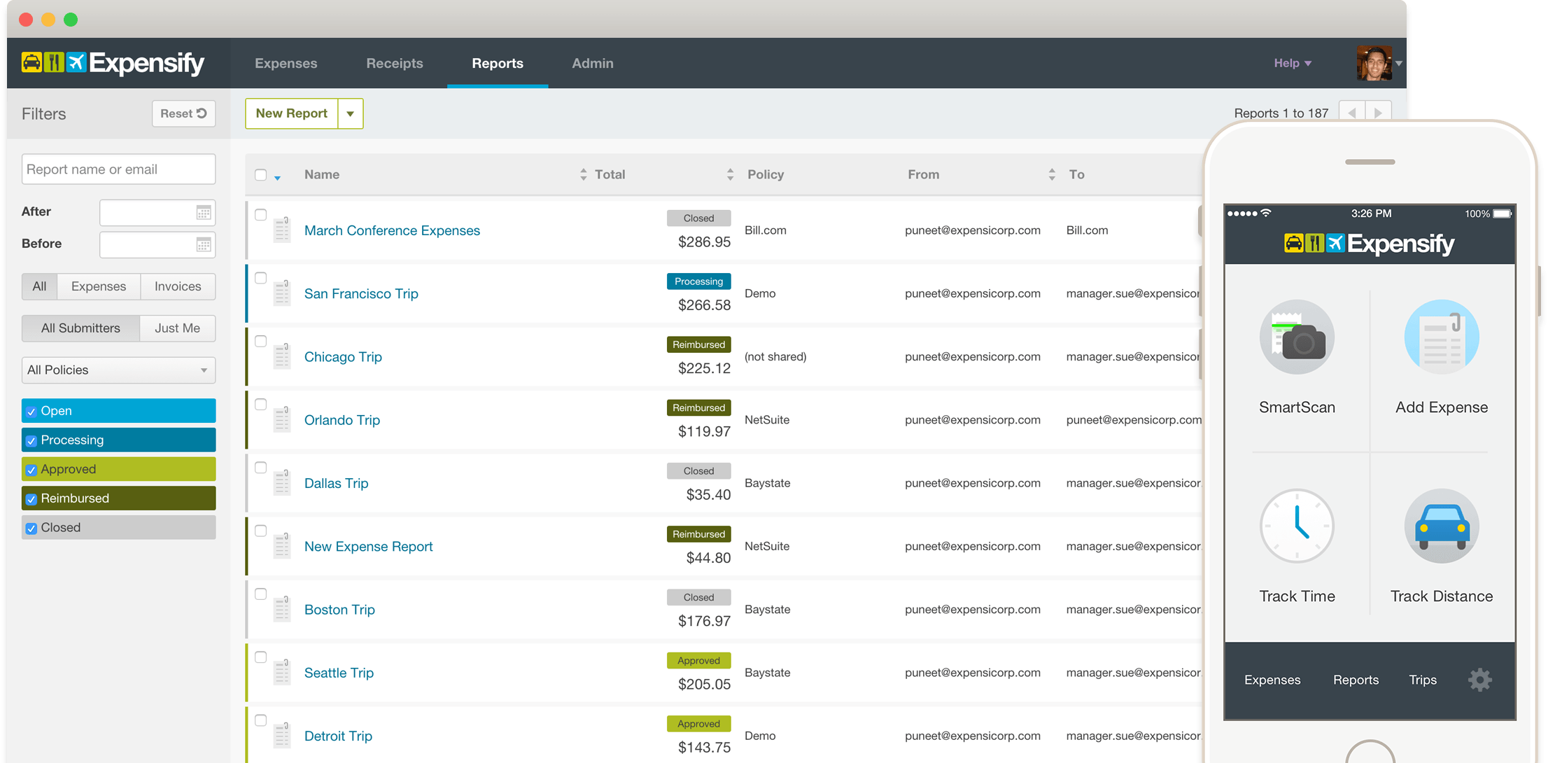 Expensify - Expense reports that don't suck!